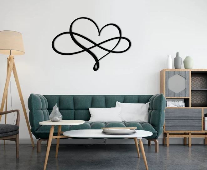 Infinity Heart Wall Art - Circular version – braydesignnz